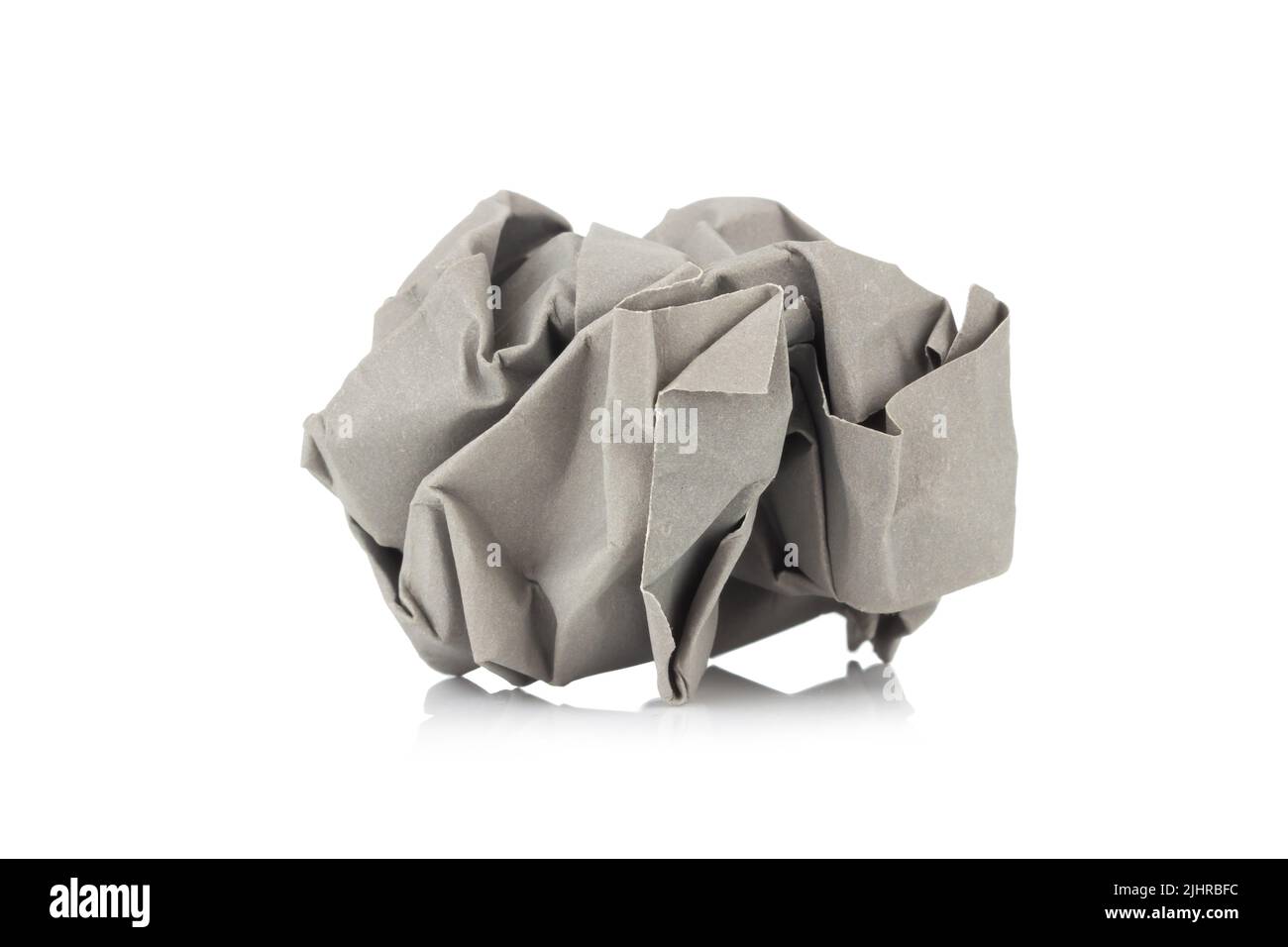 orange colored paper ball isolated on white background Stock Photo - Alamy