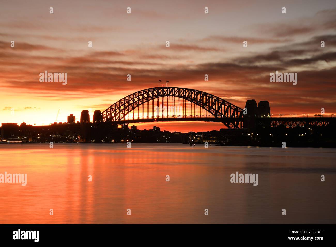 Sunrise Over Sydney Harbour Bridge Stock Photo - Alamy