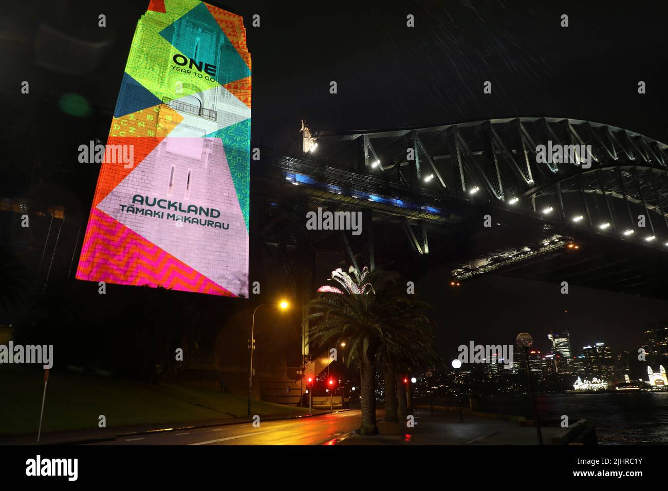 Sydney, Australia. 20th July 2022. The pylons of the Sydney Harbour ...