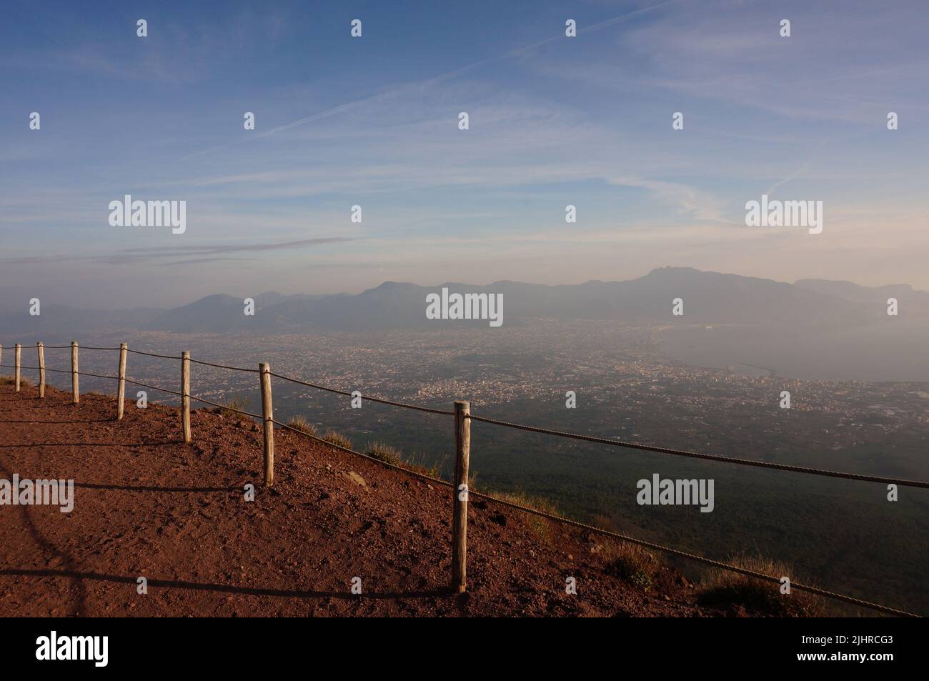 Landscape view from the top of Mount Vesuvius Stock Photo - Alamy