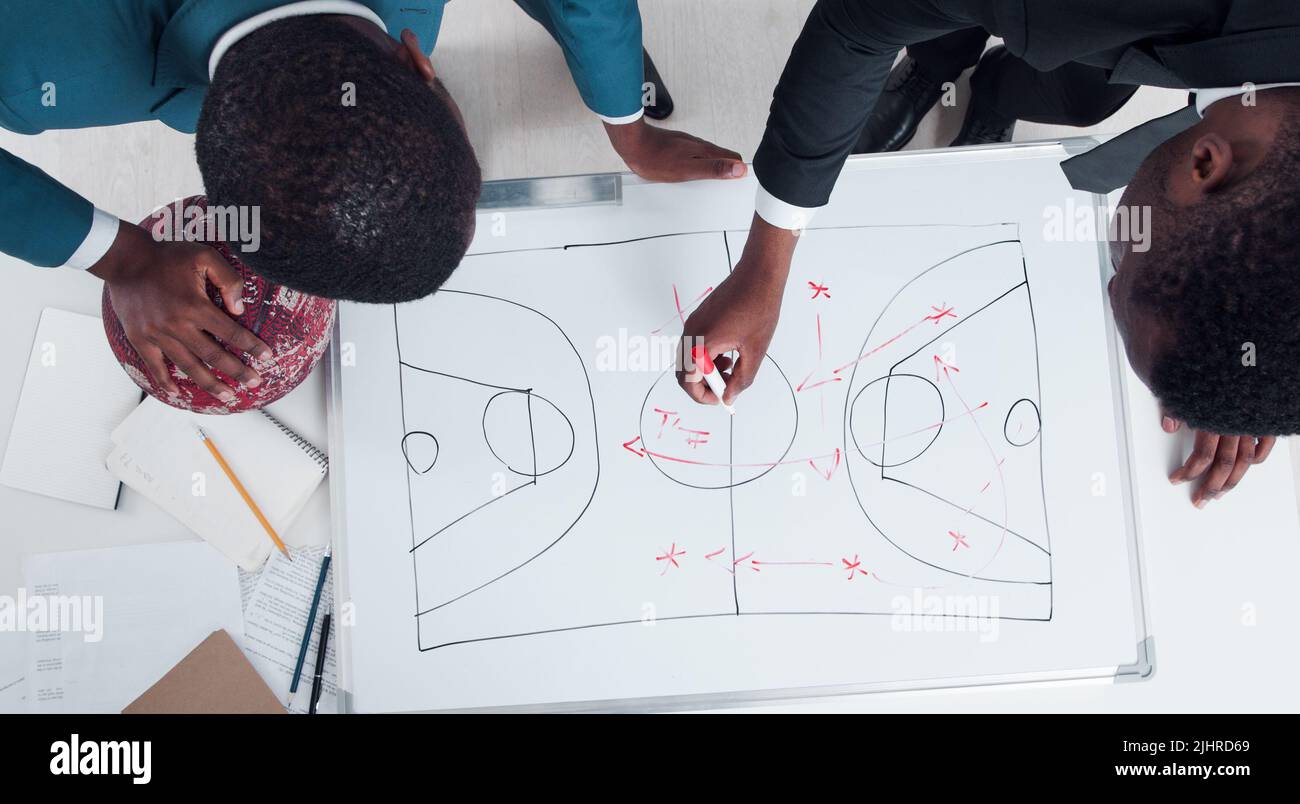 Sport managers. Leader of professional famous team Stock Photo - Alamy