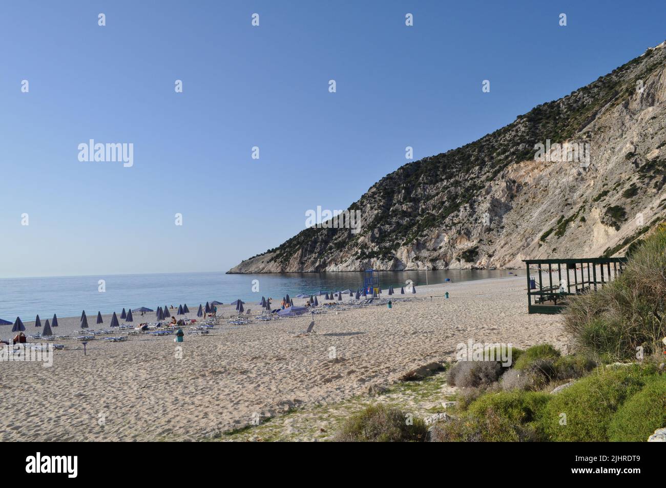 White sunbeds in sandy hi-res stock photography and images - Alamy