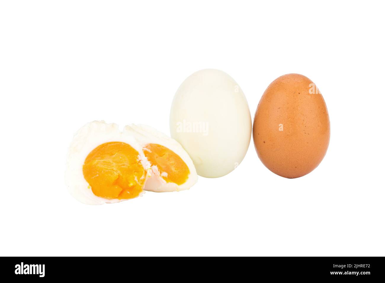 White egg. brown egg. isolated on white background Stock Photo - Alamy