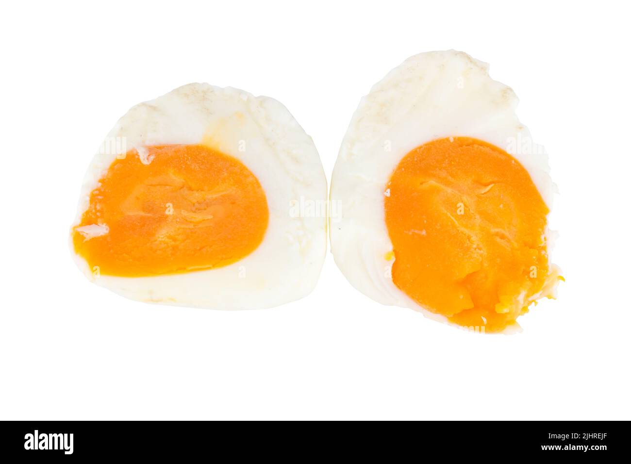 Shell boiled egg isolated on white background Stock Photo - Alamy