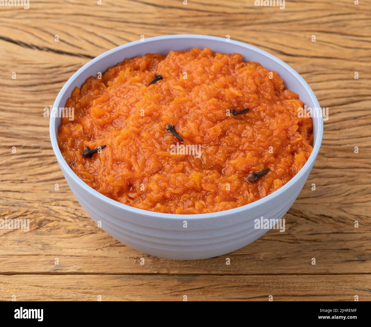 Traditional brazilian pumpkin sweet dessert with cloves Stock Photo - Alamy