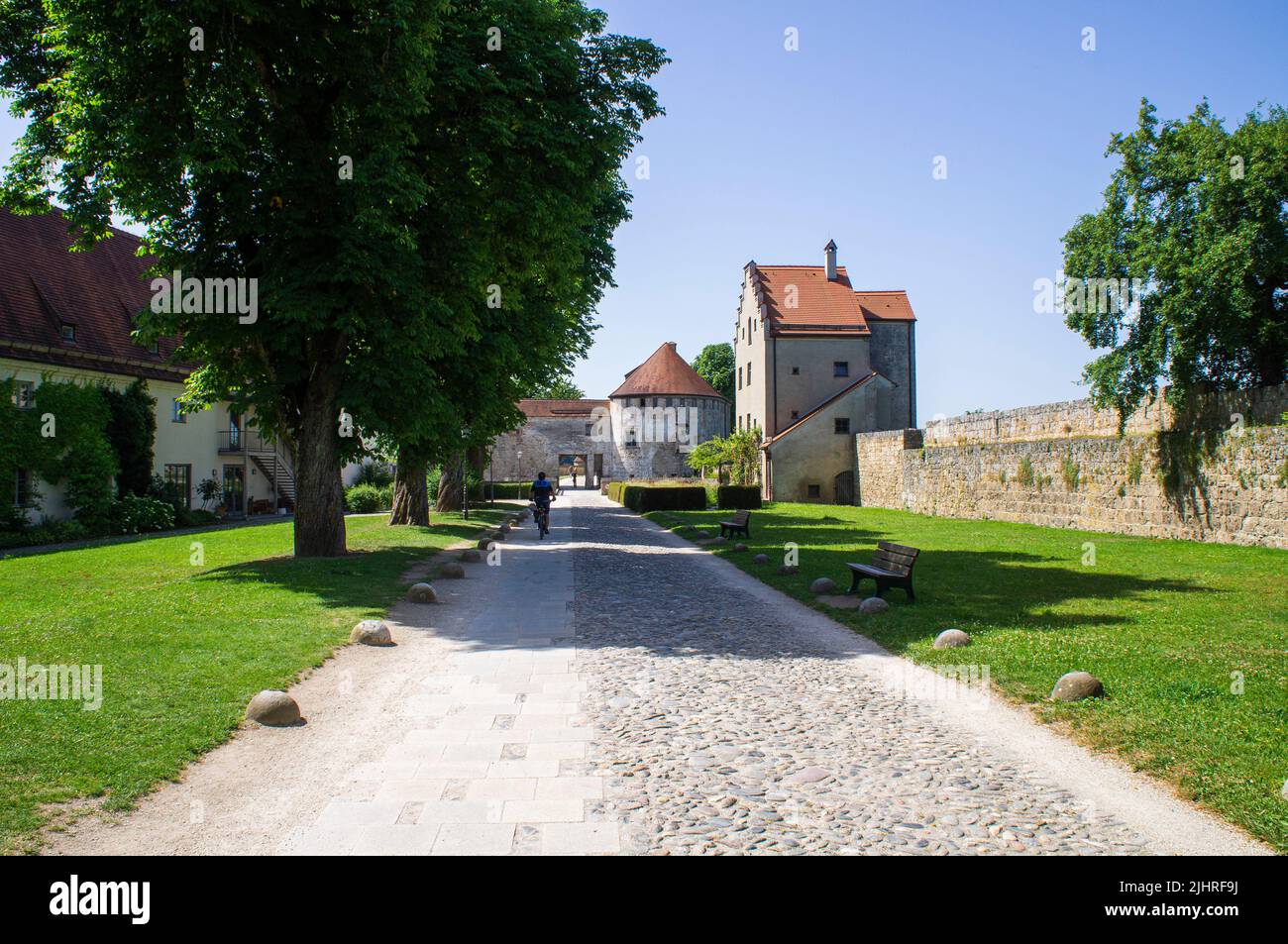The Burghausen Castle in Burghausen, Altotting Land district, Upper ...