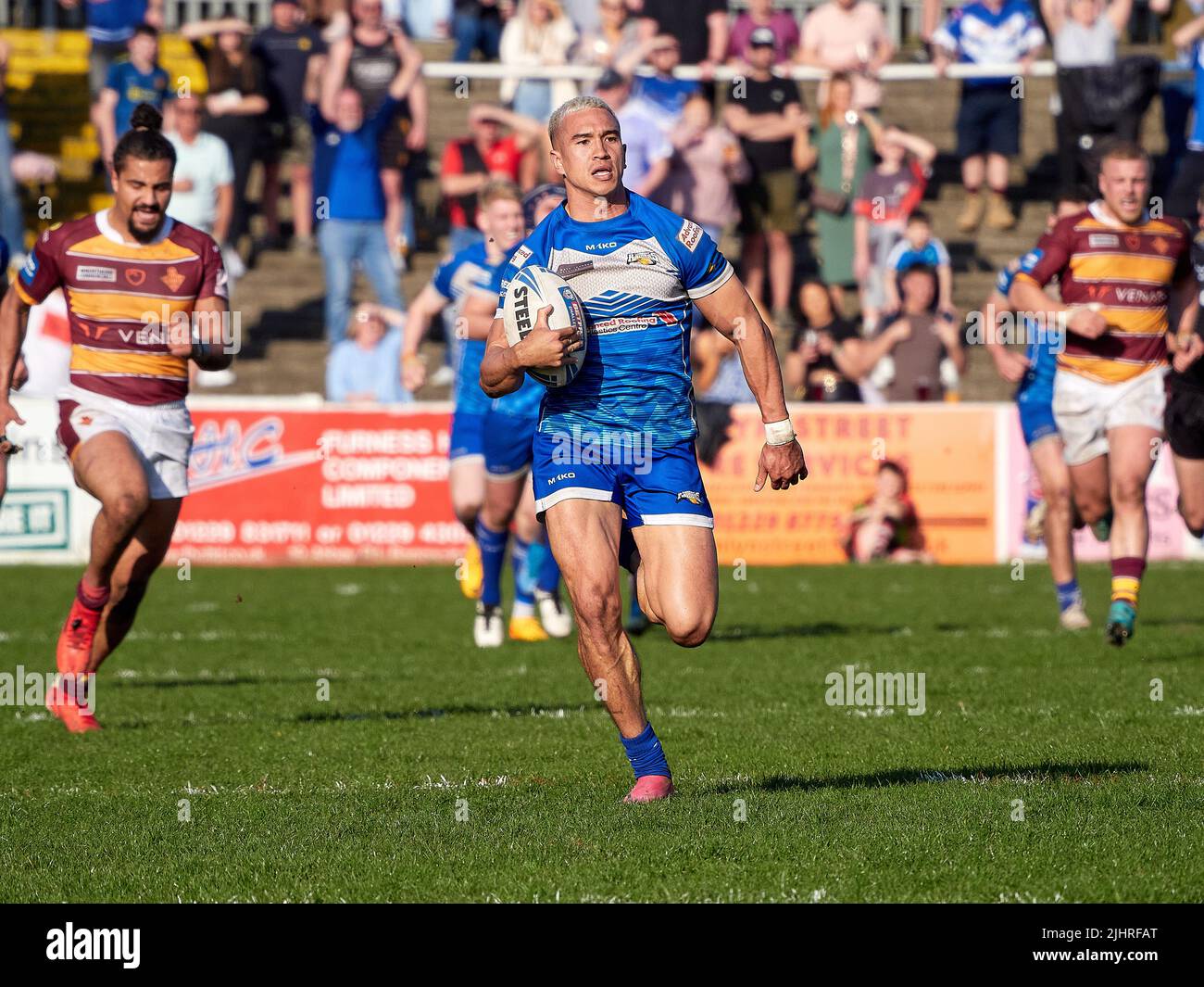 Tee Ritson, rugby league winger who plays for the Barrow Raiders Stock ...