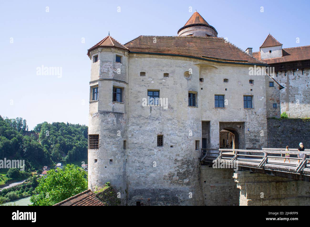 The Burghausen Castle in Burghausen, Altotting Land district, Upper ...