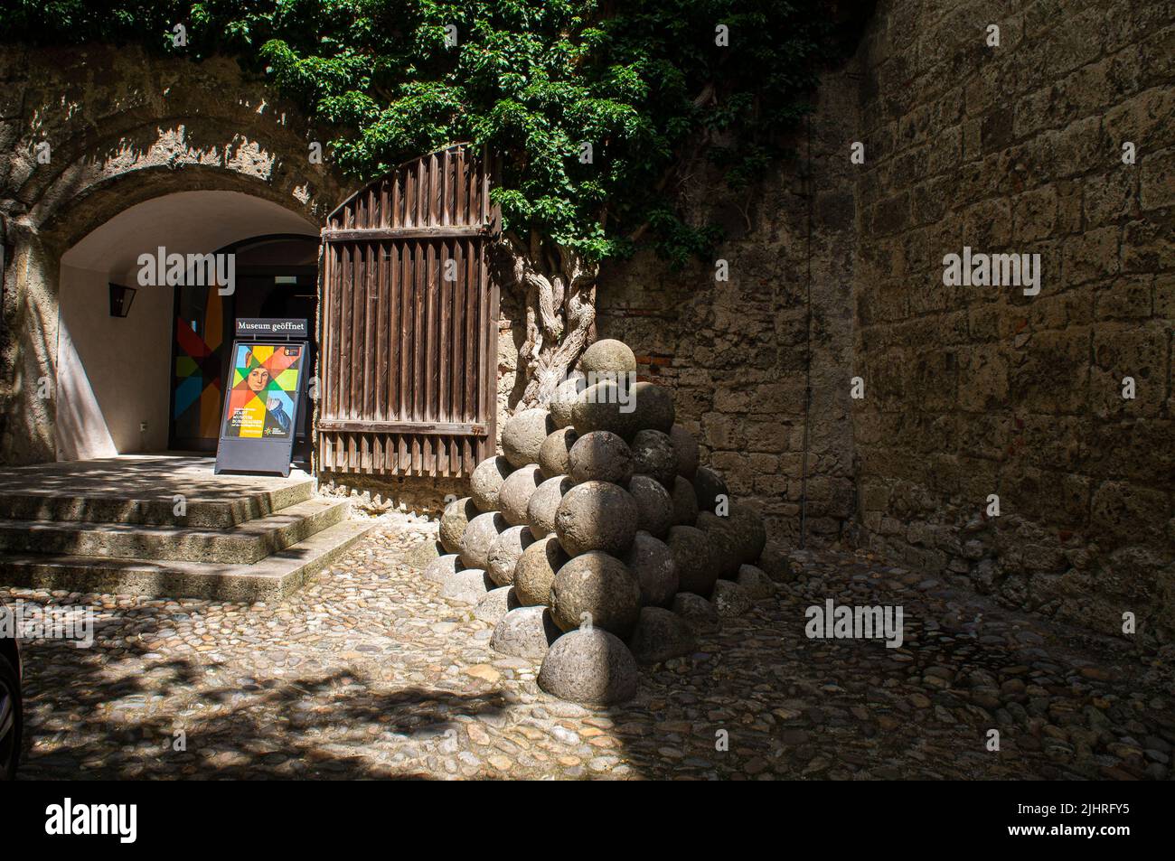 The Burghausen Castle in Burghausen, Altotting Land district, Upper ...