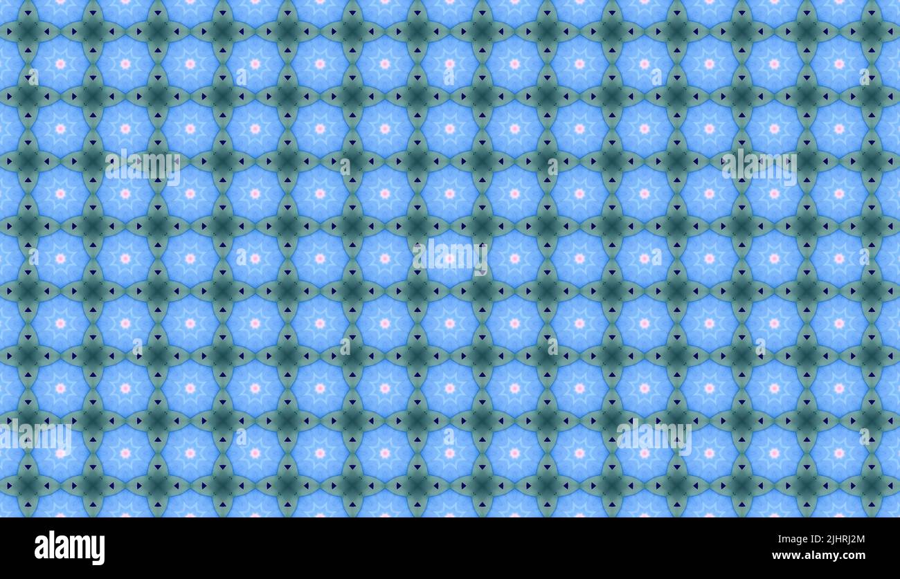 A seamless indian ethnic embroidery pattern in blue colors Stock Photo ...