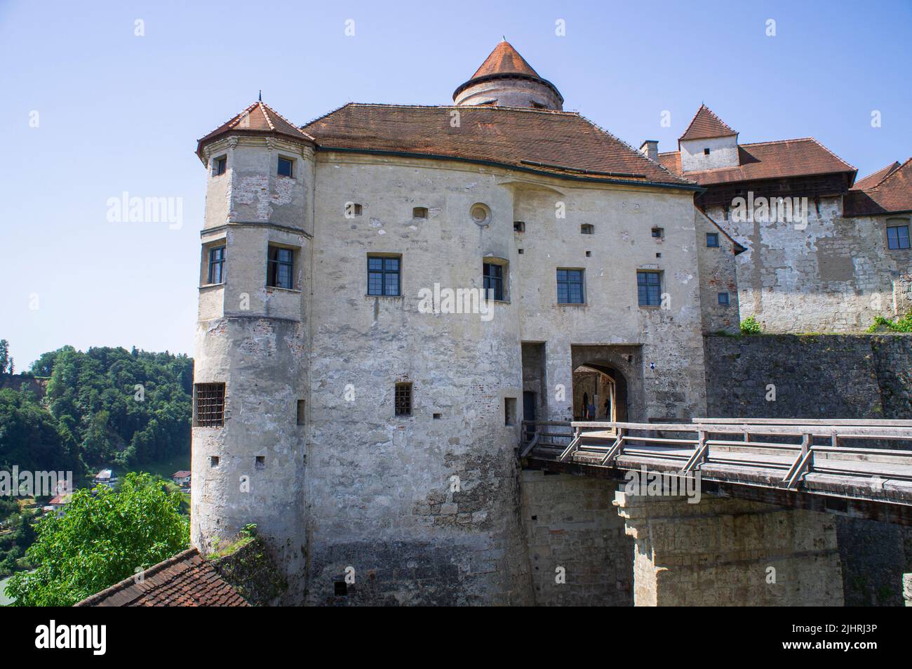 The Burghausen Castle in Burghausen, Altotting Land district, Upper ...