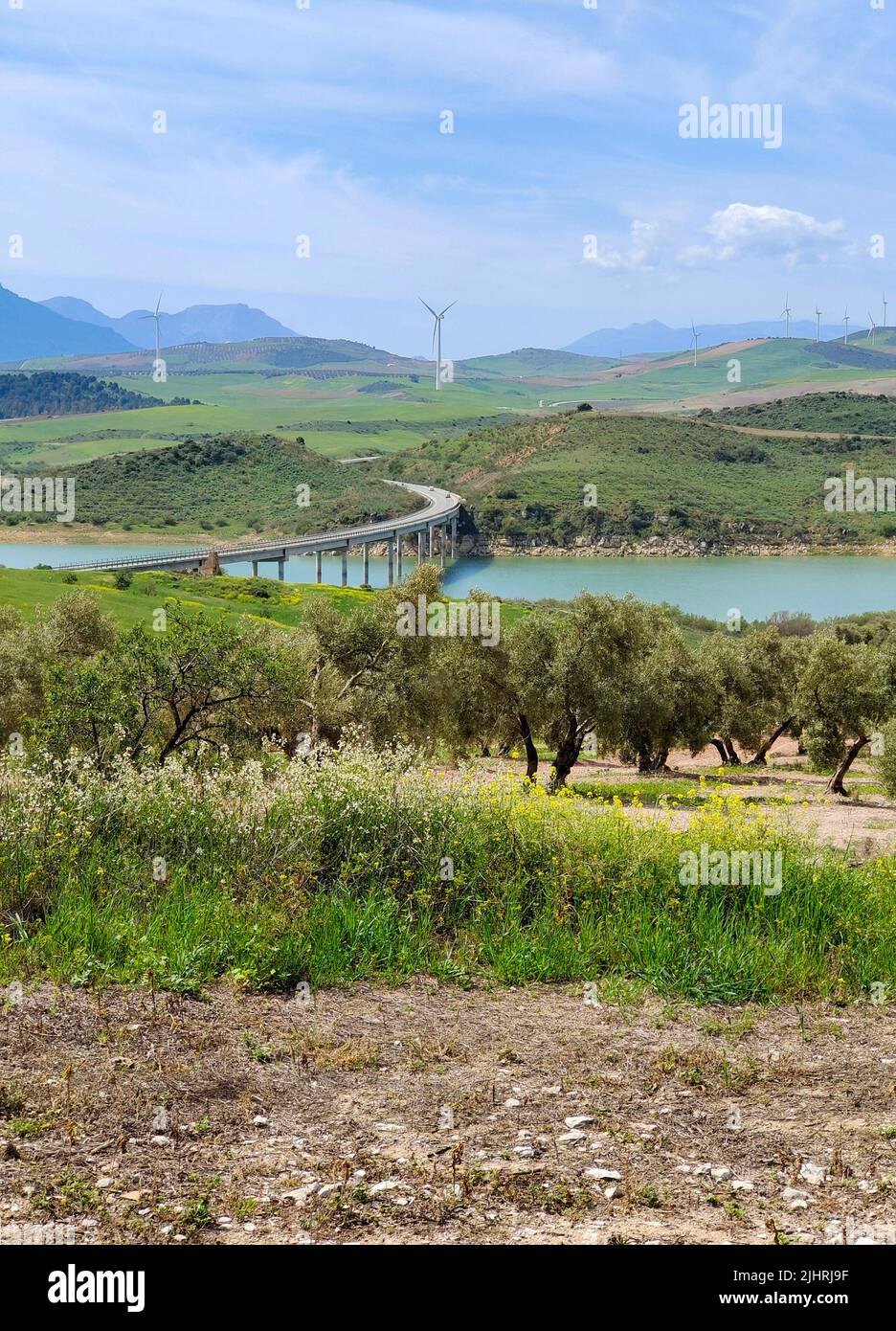 Reservoir at chorro river andalusia hi-res stock photography and images ...