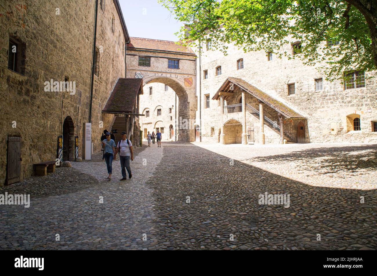 The Burghausen Castle in Burghausen, Altotting Land district, Upper ...