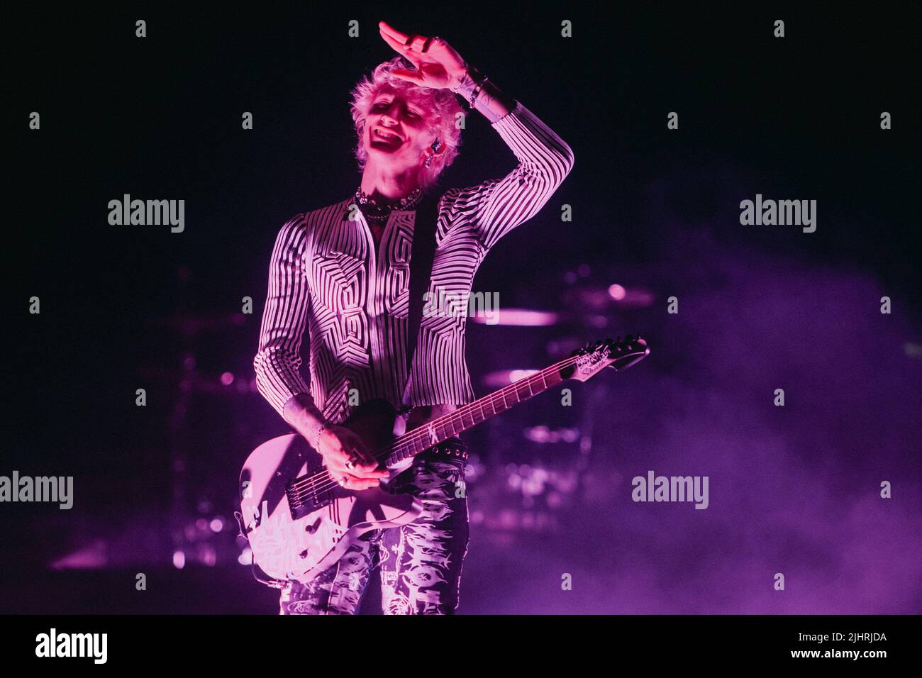 Machine Gun Kelly performs during the The Mainstream Sellout Tour at ...