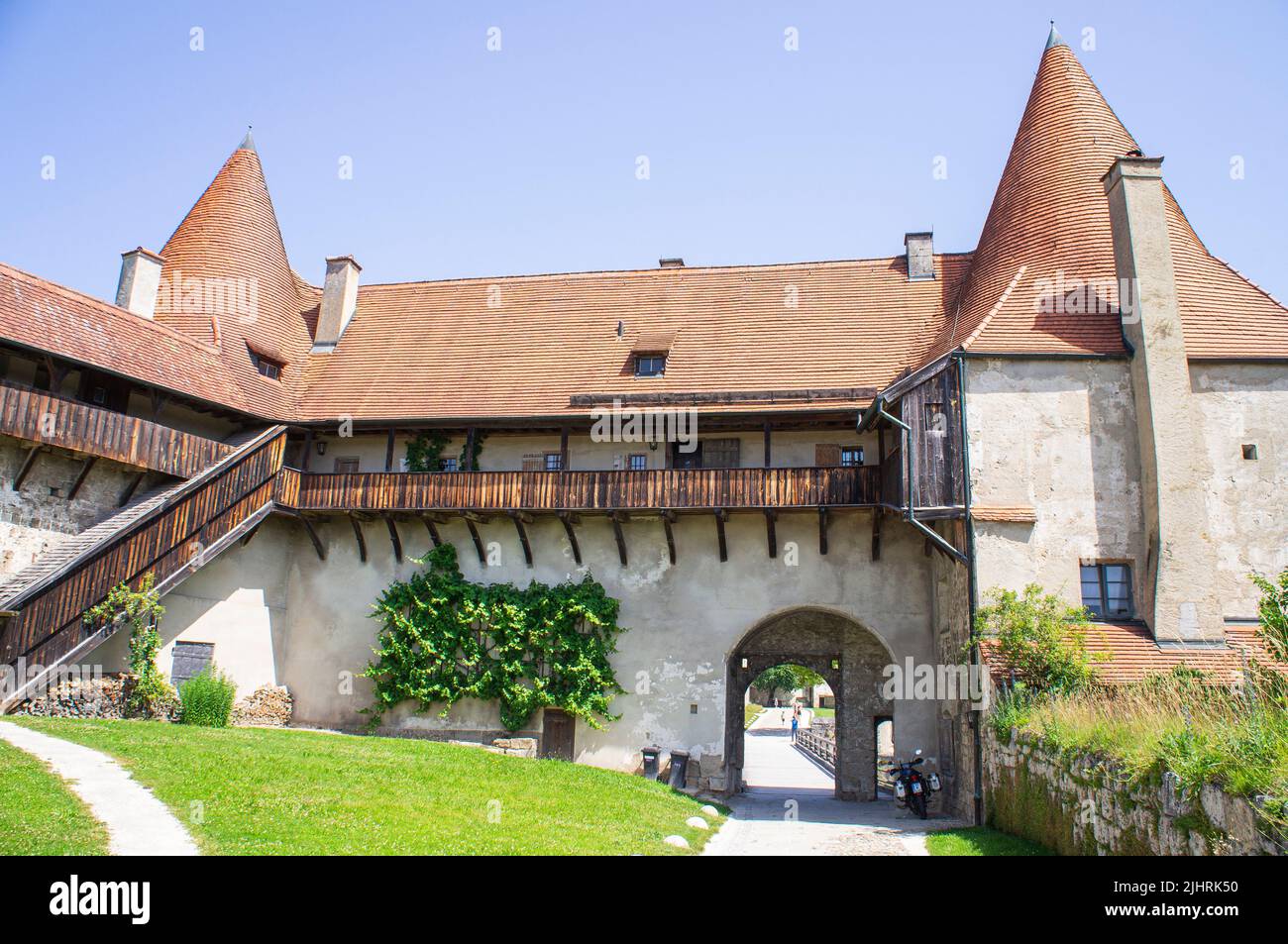 The Burghausen Castle in Burghausen, Altotting Land district, Upper ...