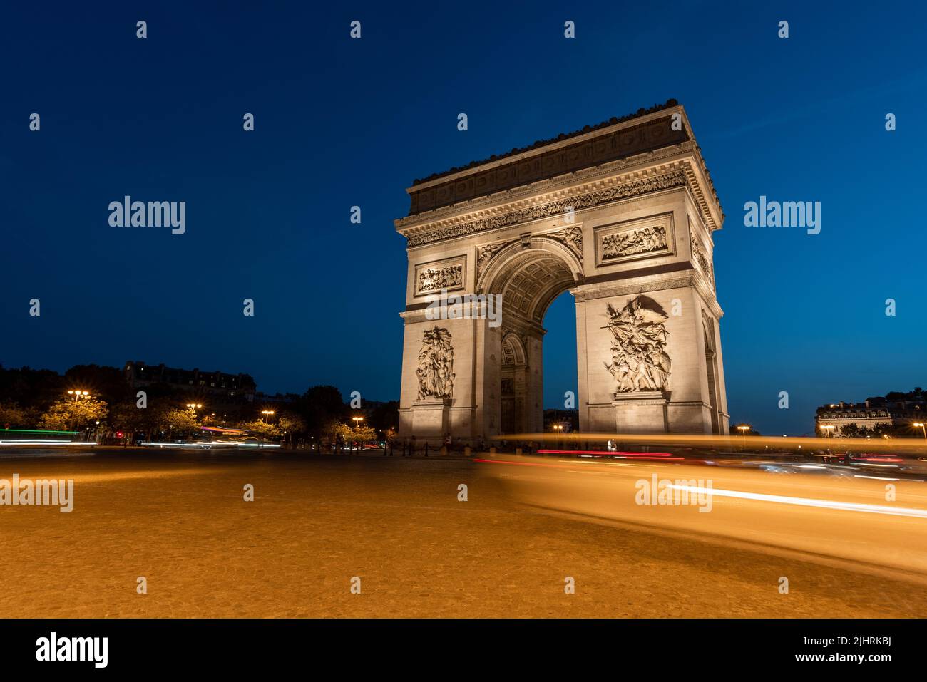 The famous Triumph arch in Paris Stock Photo - Alamy
