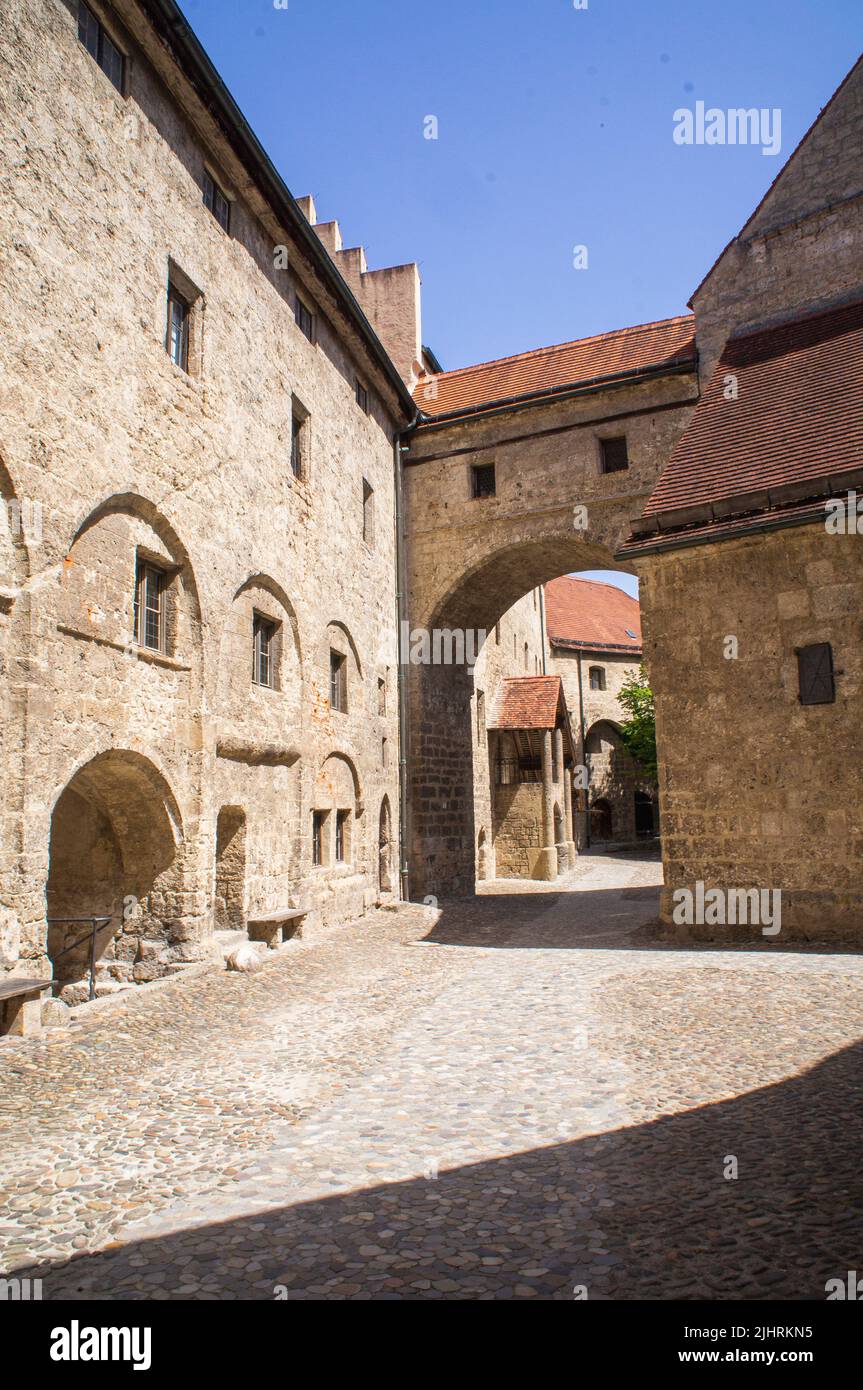 The Burghausen Castle in Burghausen, Altotting Land district, Upper ...