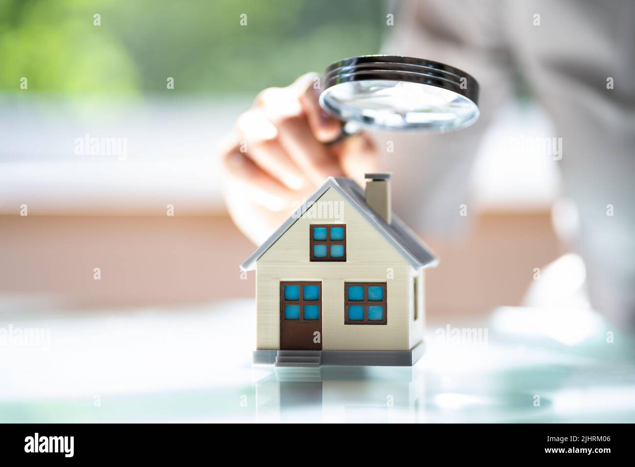 Real Estate House Appraisal And Inspection. Checking Home Stock Photo ...