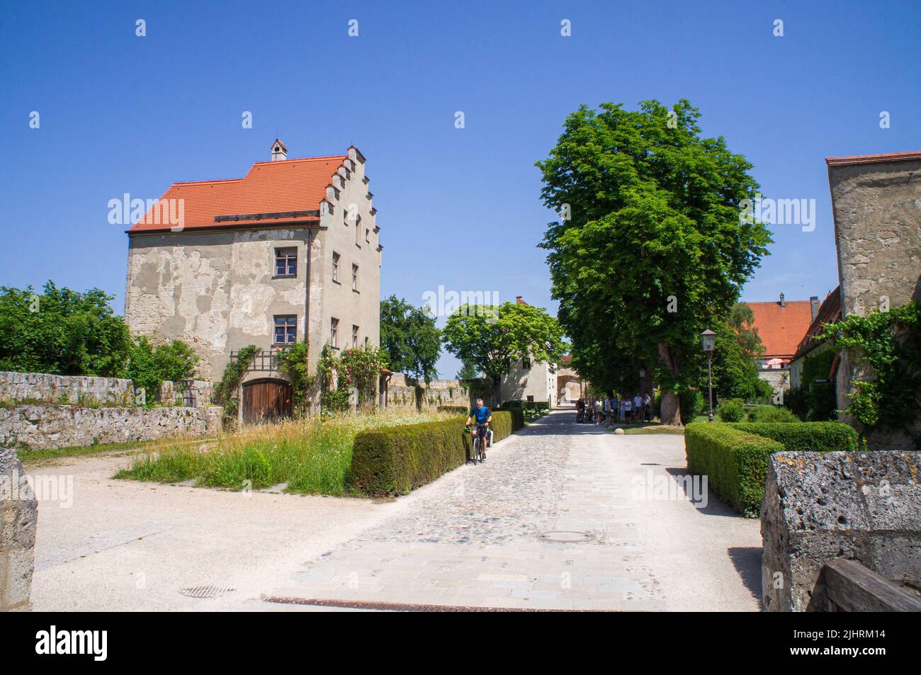 The Burghausen Castle in Burghausen, Altotting Land district, Upper ...