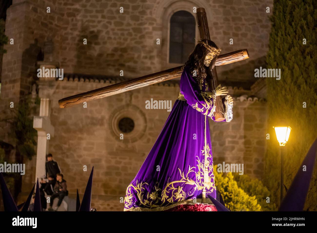 A beautiful view of people celebrating Holy Week in Spain Stock Photo ...