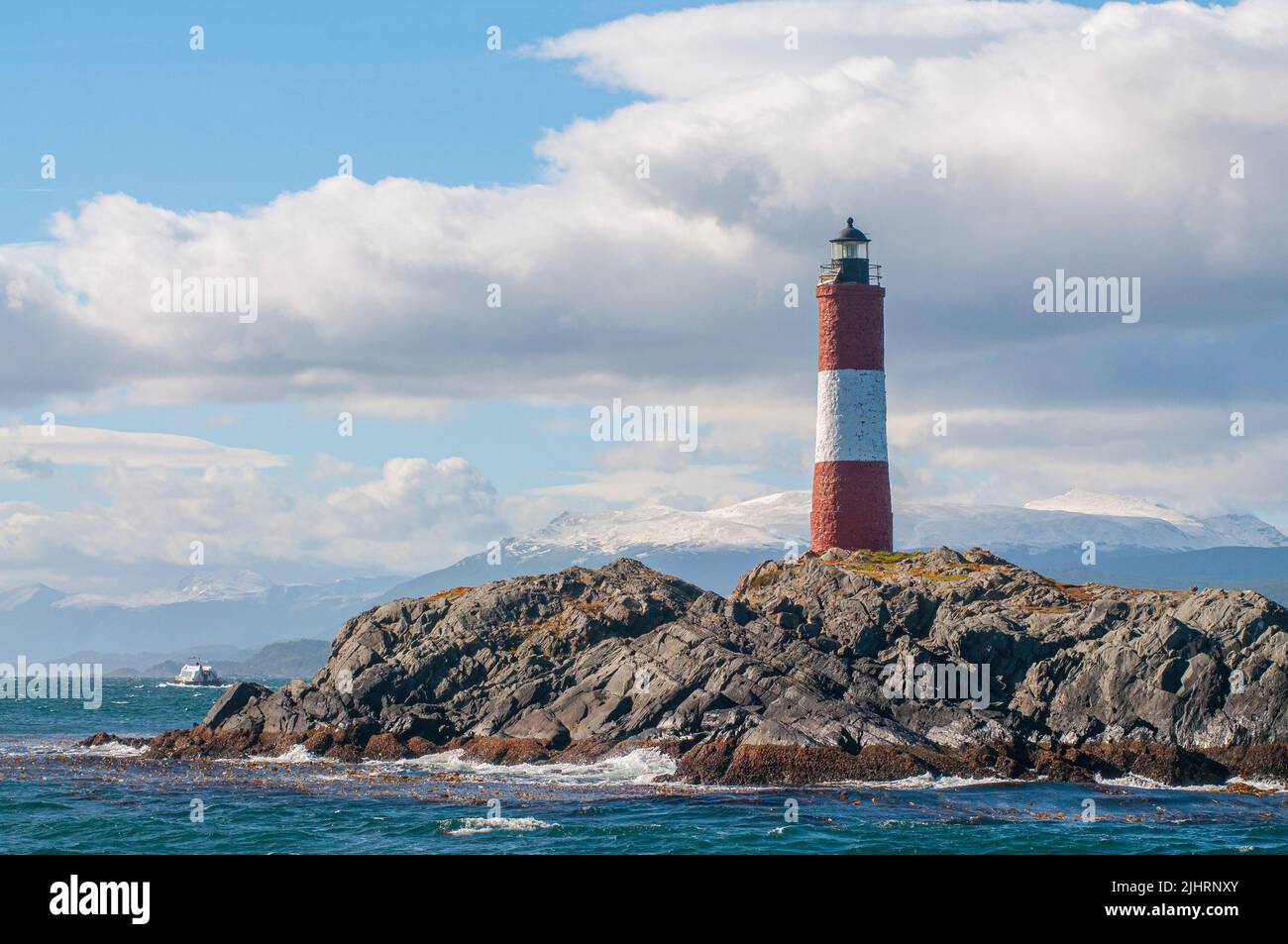 The Les Eclaireurs Lighthouse, Beagle Channel, Argentina Stock Photo ...