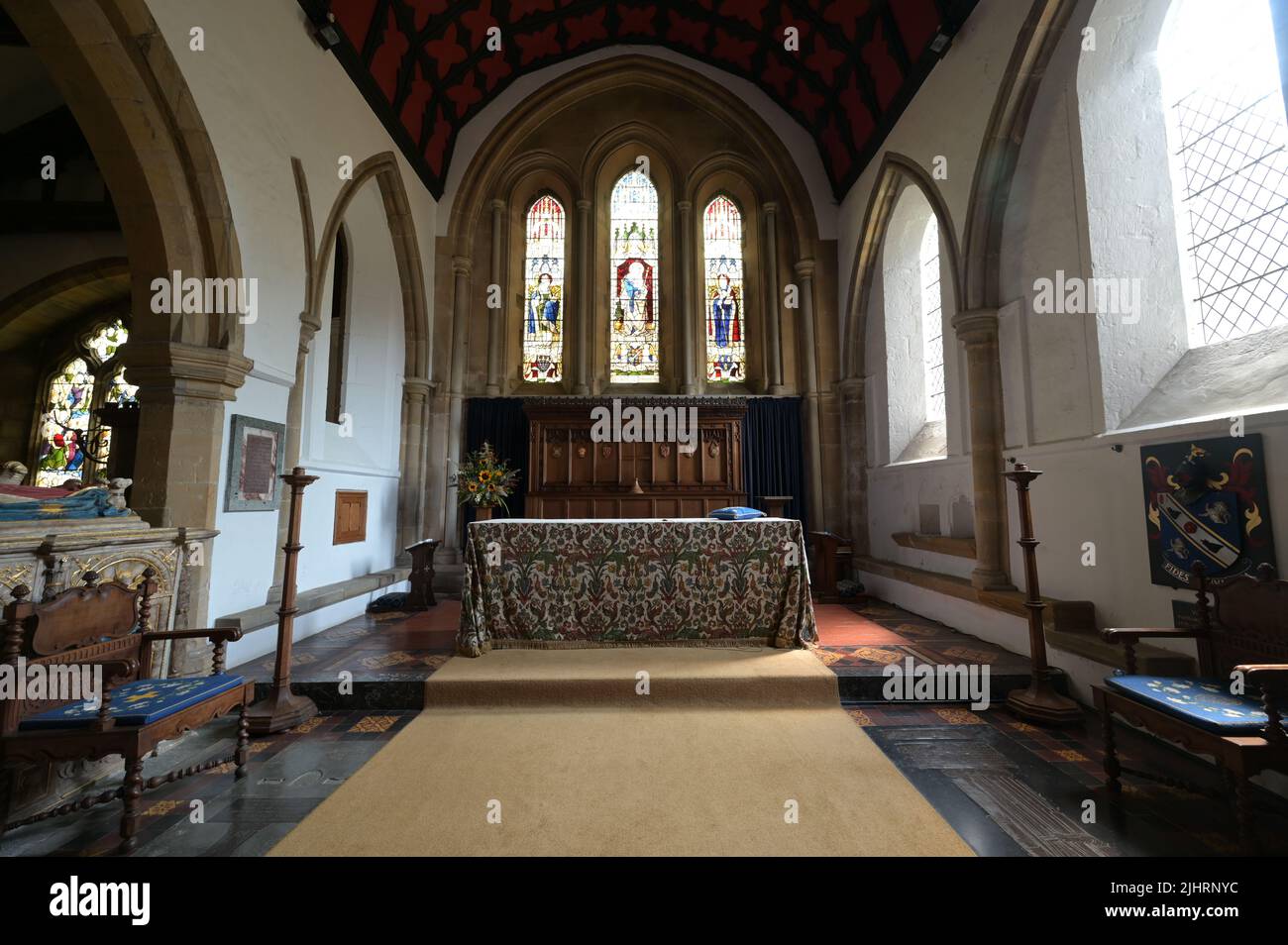 St Mary's church in Battle, East Sussexl Stock Photo - Alamy