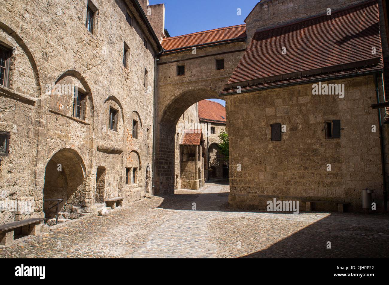The Burghausen Castle in Burghausen, Altotting Land district, Upper ...