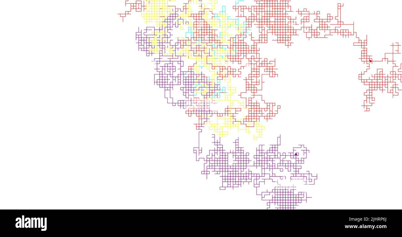 A colorful squares world map on white background Stock Photo - Alamy