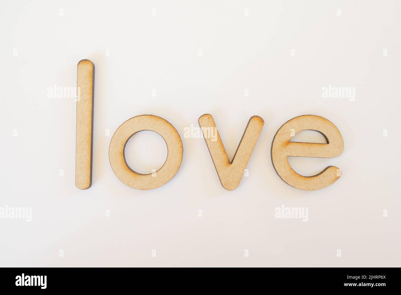 A word Love made with wooden letters Stock Photo - Alamy