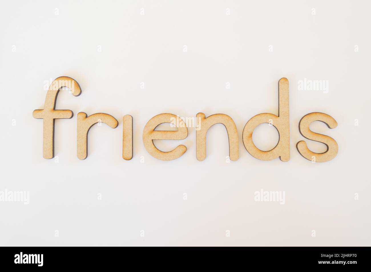 A word Friends made with wooden letters Stock Photo - Alamy