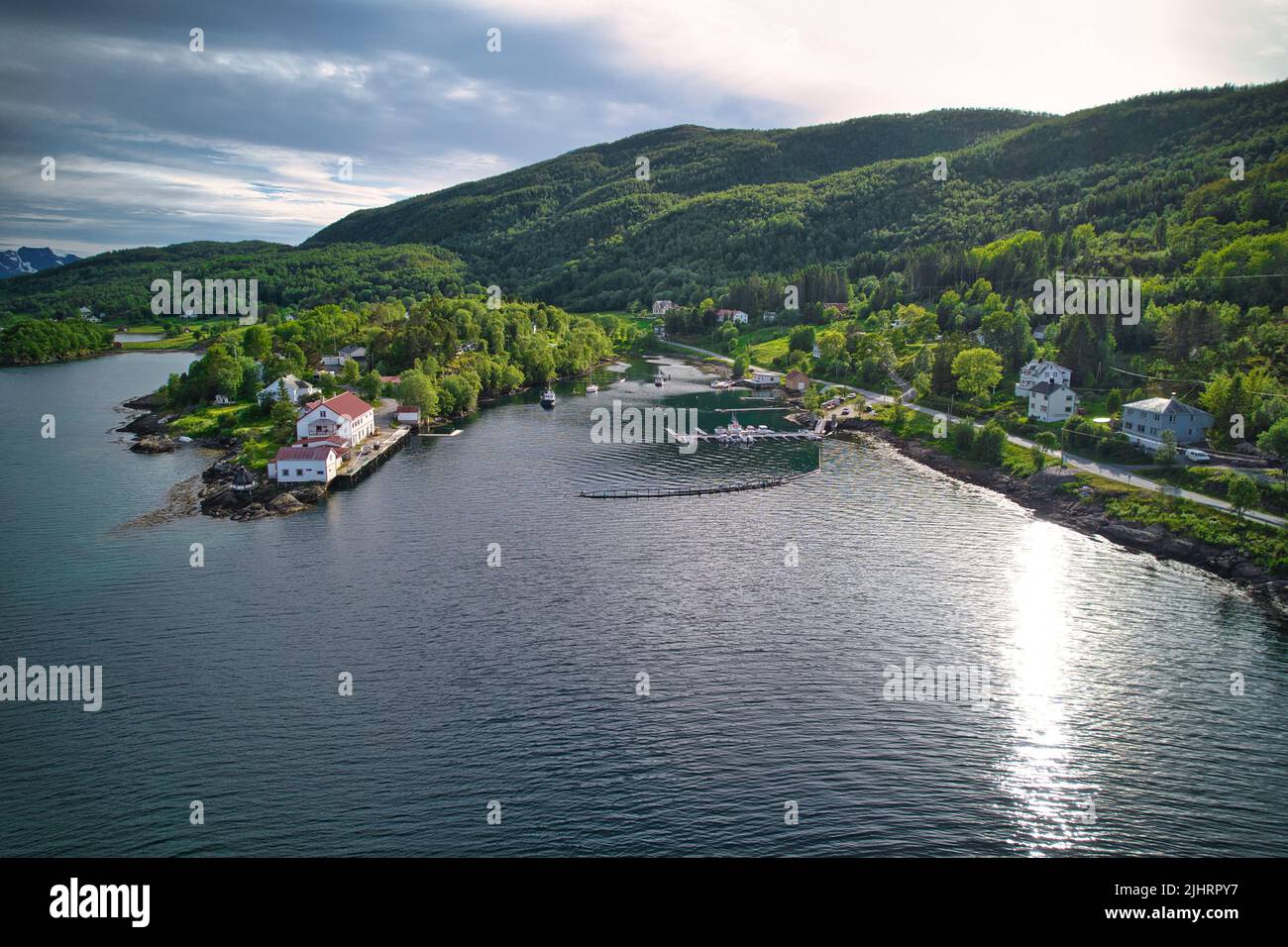 Aerial view senja mountain water hi-res stock photography and images ...