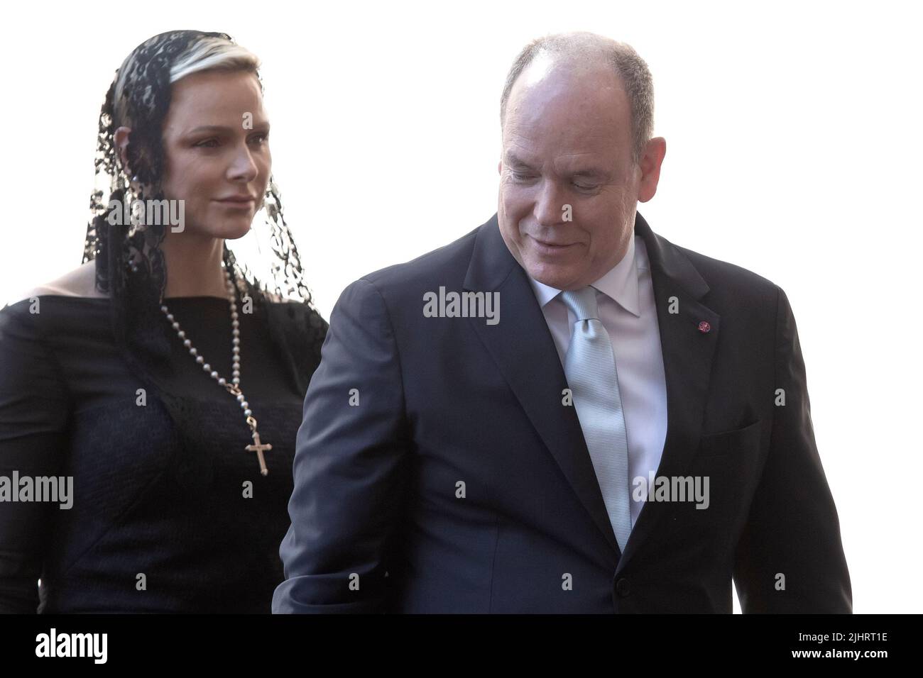 Vatican Ciy, Vatican. 20 July, 2022. Monaco's Prince Alberto II and his ...