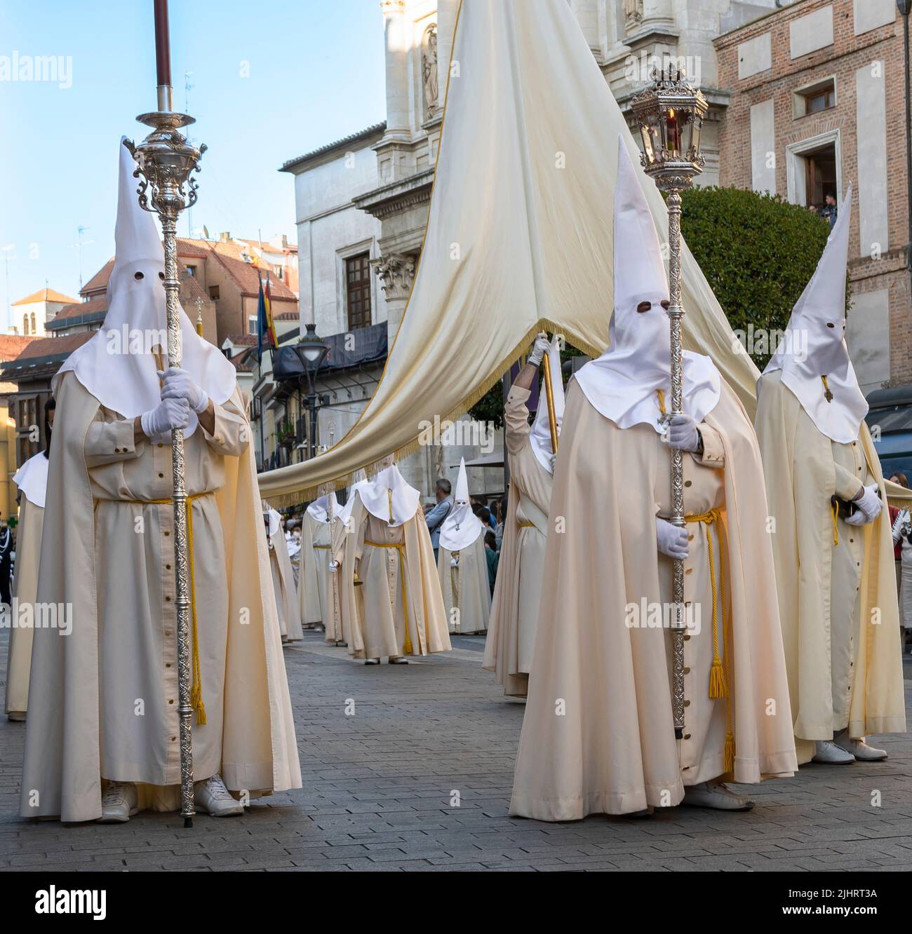 A Holy Week Valladolid 2022, penitential brotherhood of the Holy Supper ...