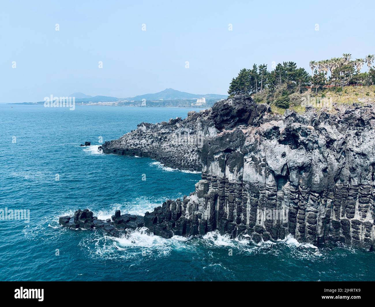A scenic view of the beautiful Jeju island in South Korea Stock Photo ...