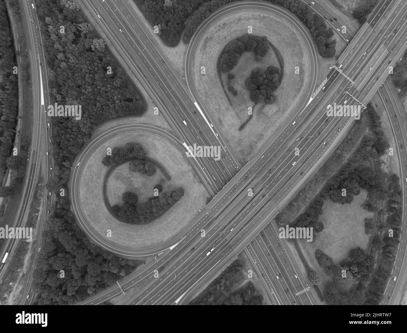 Dutch road network Black and White Stock Photos & Images - Alamy