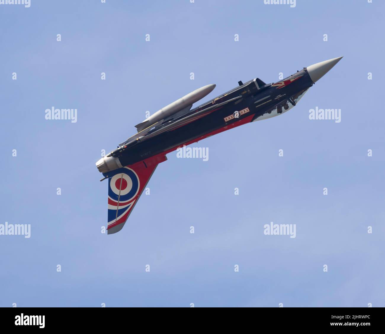 The 2022 RAF Display Team Eurofighter Typhoon GR4 flying at the 2022 Royal International Air ...