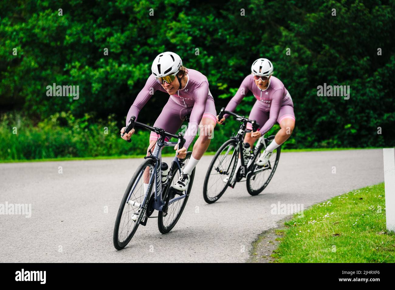 Two cyclers hi-res stock photography and images - Alamy