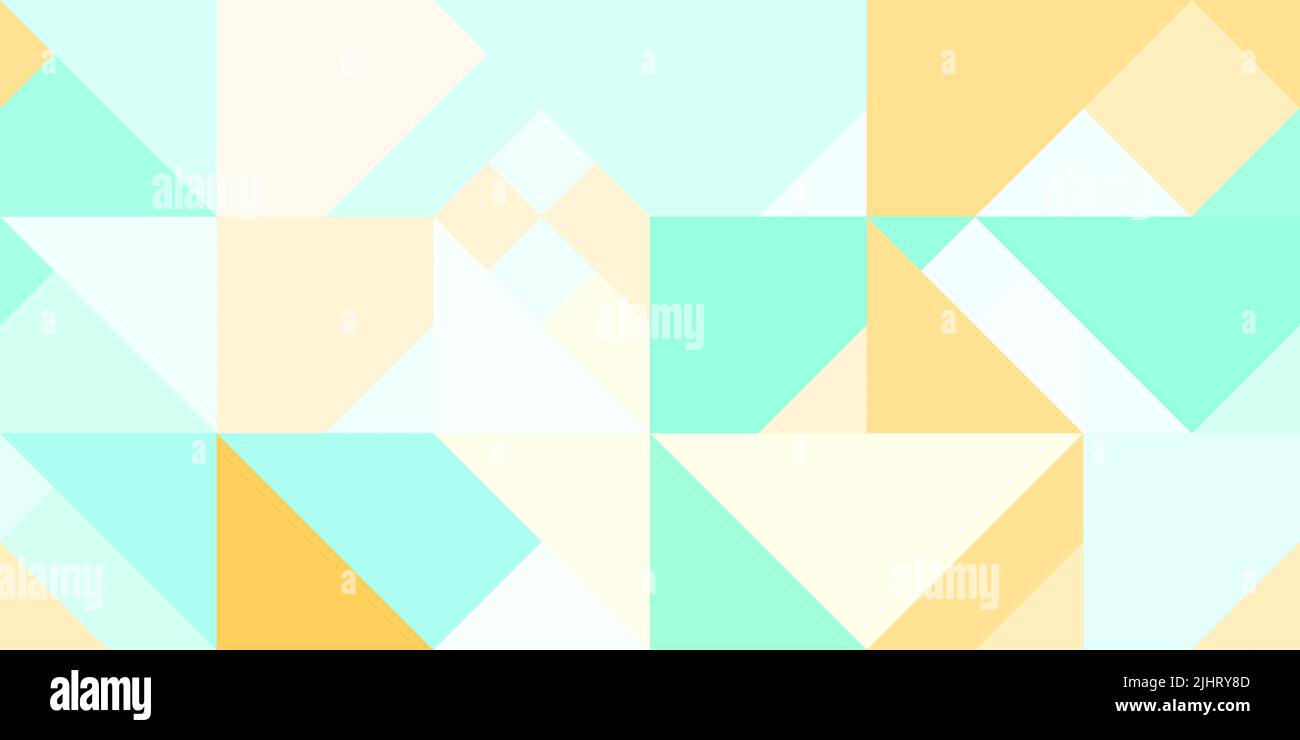 Geometric background pattern. Inca brown bali green sky blue. Seamless ...