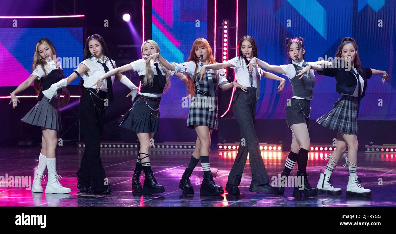 20 July 2022 - Goyang, South Korea - Japanese K-Pop girl group XG ...