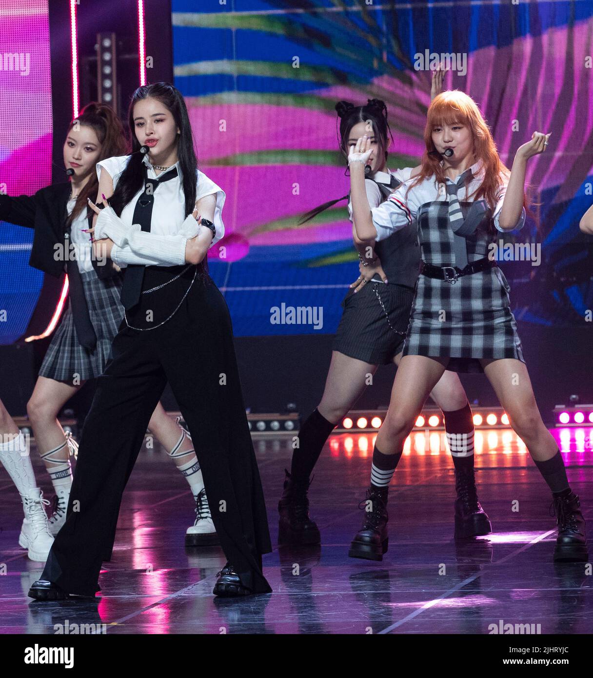 20 July 2022 - Goyang, South Korea - Japanese K-Pop girl group XG ...