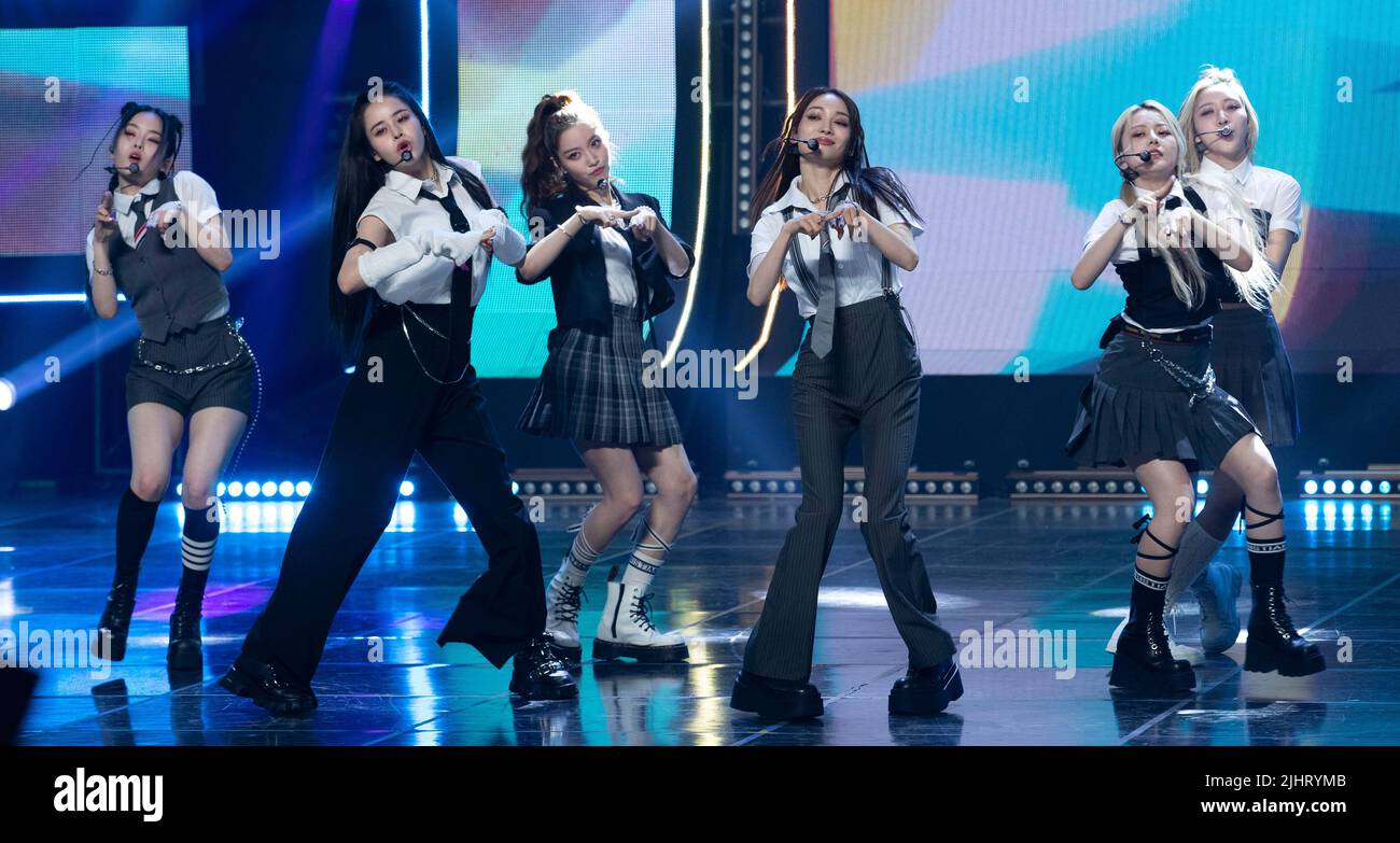 20 July 2022 - Goyang, South Korea - Japanese K-Pop girl group XG ...