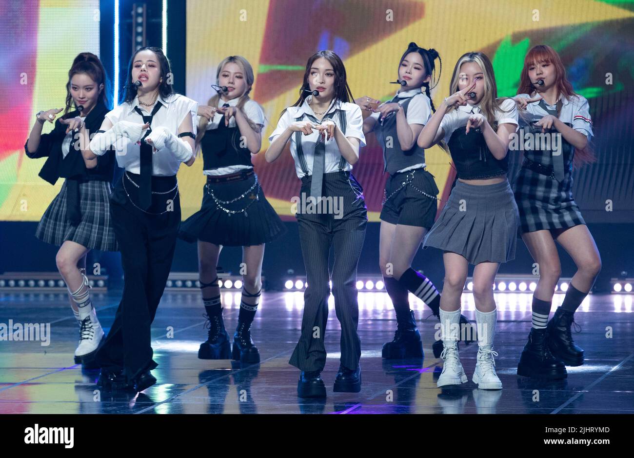 20 July 2022 - Goyang, South Korea - Japanese K-Pop girl group XG ...