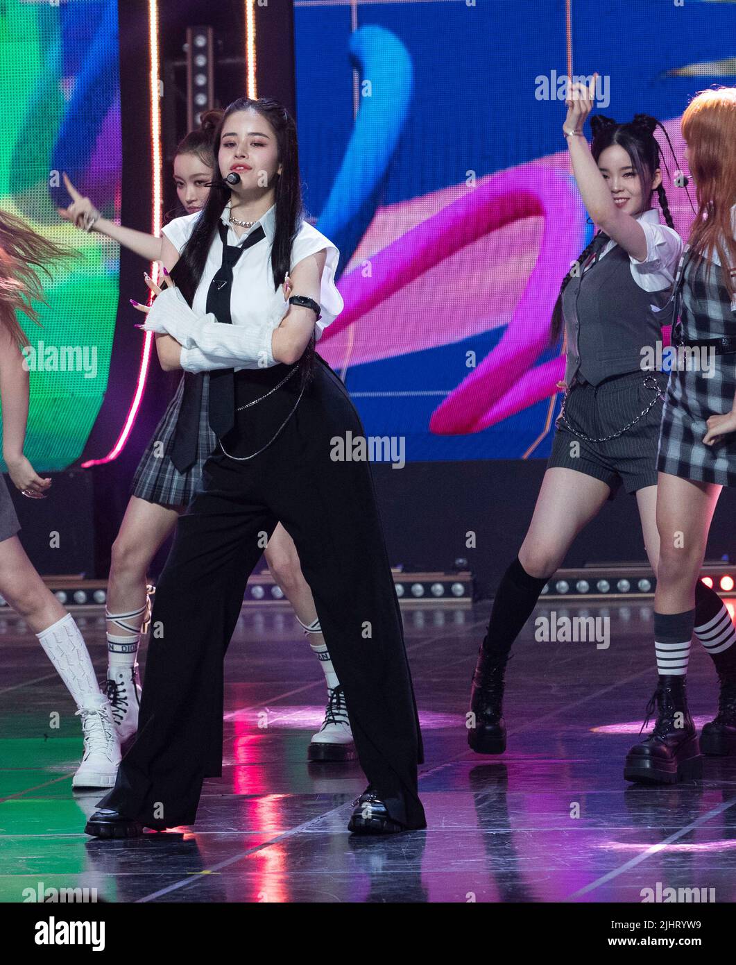 20 July 2022 - Goyang, South Korea - Japanese K-Pop girl group XG ...