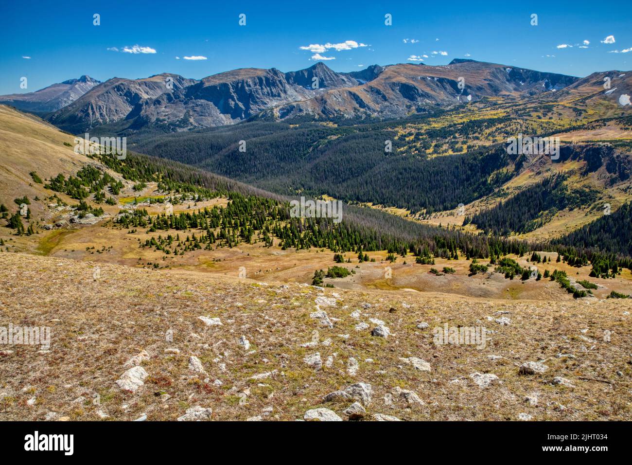 A panoramic view of the Gore mountain range at rocky mountain national ...