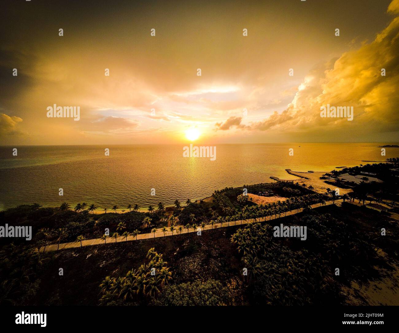 The sunrise above Bahamas island in the morning Stock Photo - Alamy