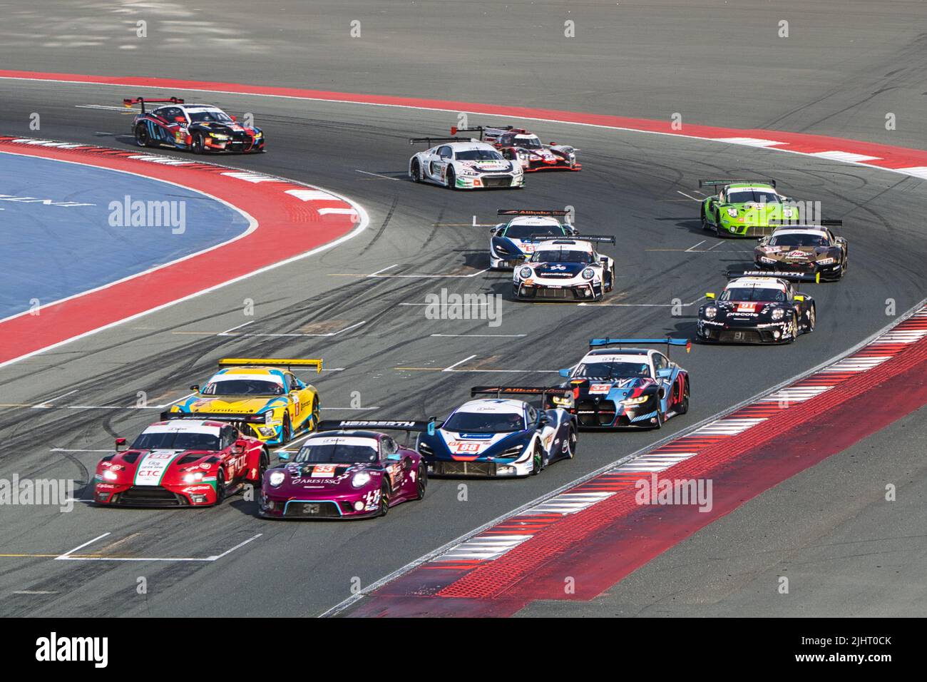 A motorsport at the Dubai Autodrome, Dubai, UAE Stock Photo - Alamy