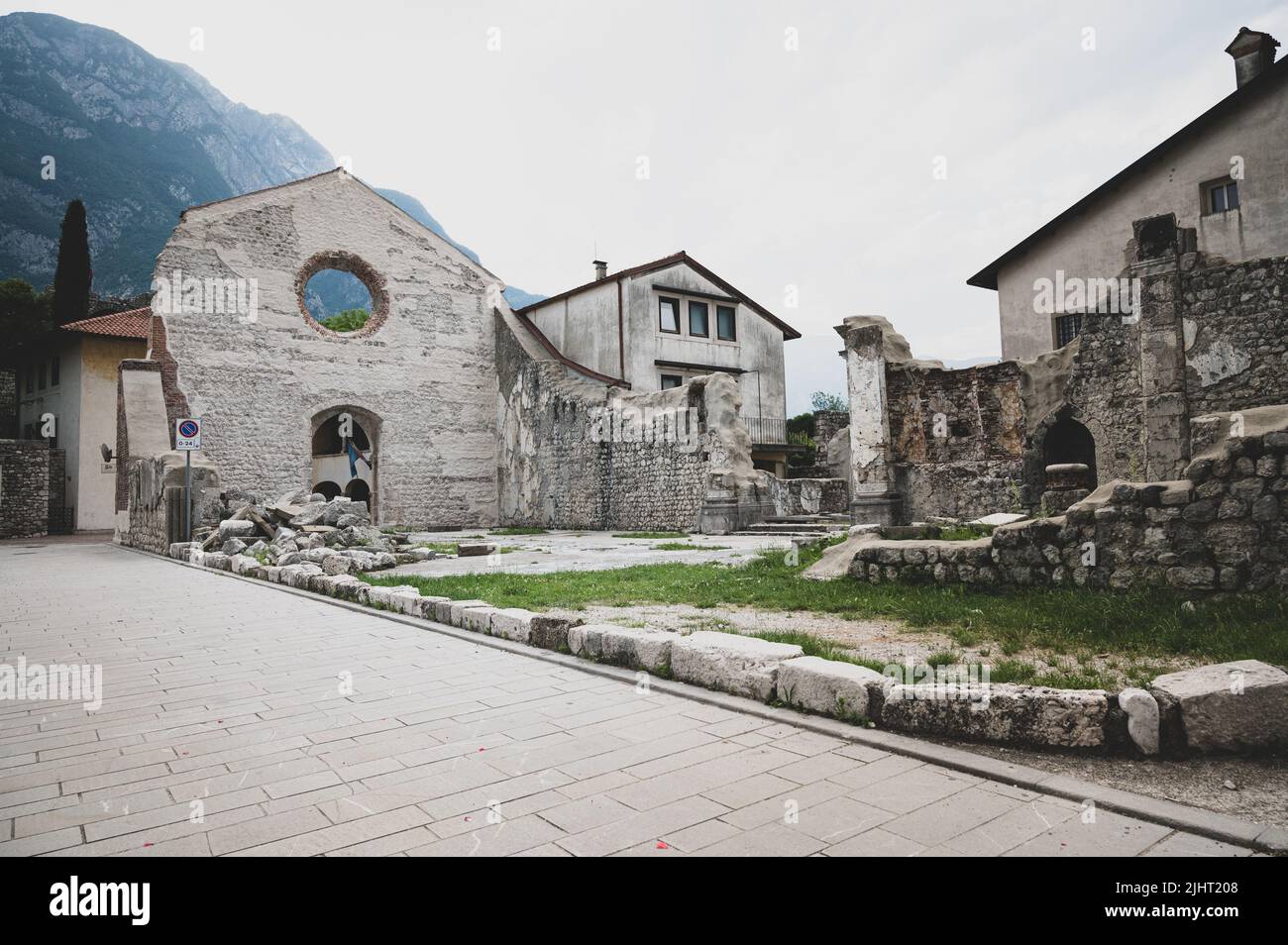 Italy July 2022: view of Venzone village in Fiuli Venezia Giulia Region ...