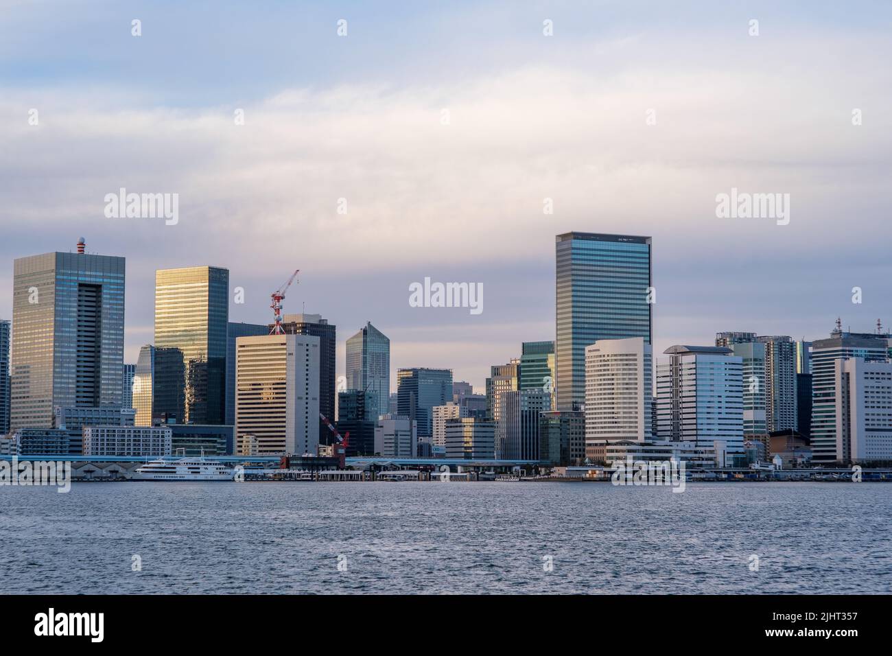 A view of the Tokyo waterfront from the Odaiba side Stock Photo - Alamy