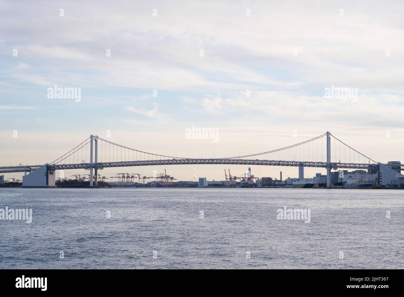 A view of the Tokyo waterfront from the Odaiba side Stock Photo - Alamy