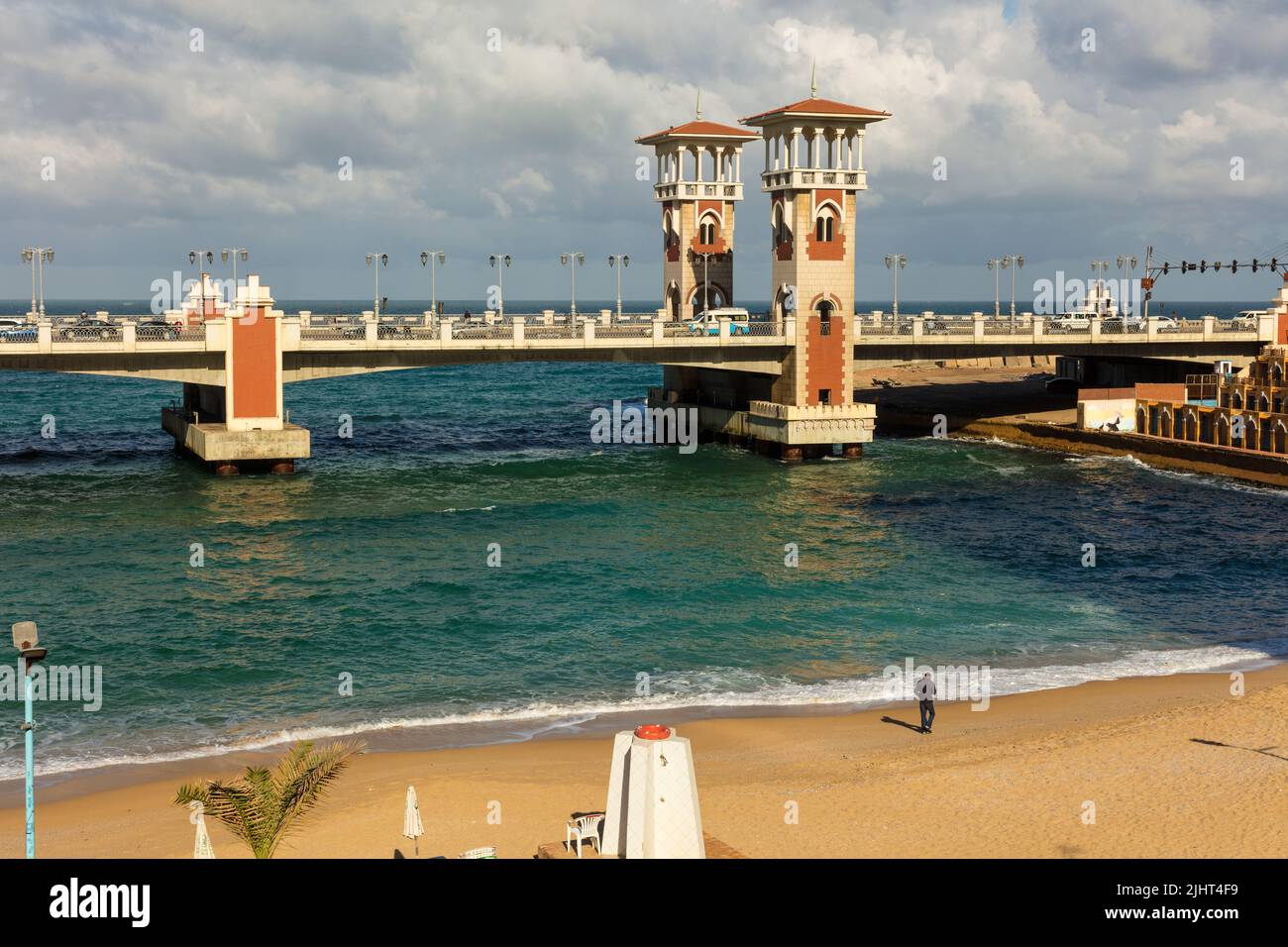 Corniche mediterranean coast alexandria hi-res stock photography and ...